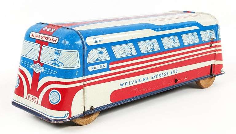 Wolverine Tin Windup Express Bus - Kraft Auction Service, LLC