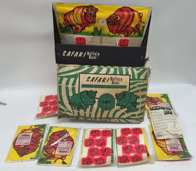 Vintage Safari Buffalo Hunt Action Target Shooting Gallery In Box ...