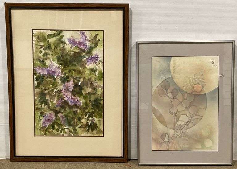 (RK) Artist Signed Watercolor Painting Various Sizes - Kraft Auction ...