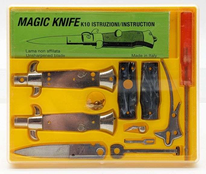 Inox Italy K10 Magic Knife Mini Switchblade Kit - Kraft Auction Service ...