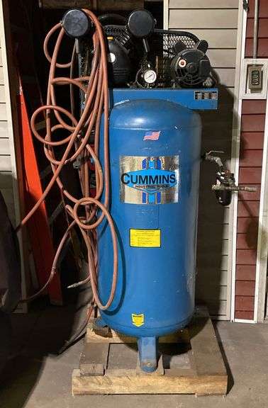 (X) Cummins Industrial Tools 60 GAL. 6 HP Air Compressor Model PP6060V ...
