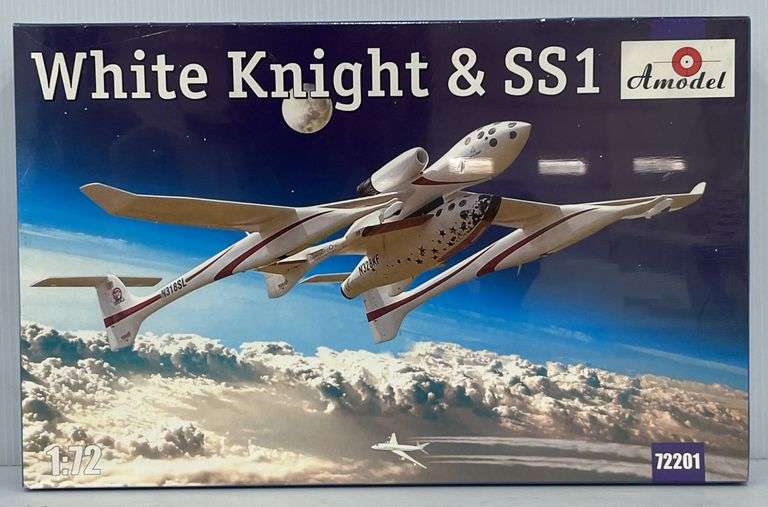 Amodel 1:72 Scale White Knight And Space Ship One Model Kit - Kraft ...