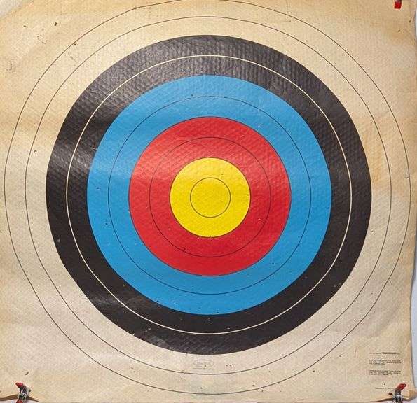 (AB) Archery target sheets (50"x50")(3 sheets) previously used. - Kraft ...