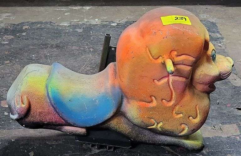 Vintage Saddle Mates Lion Shaped Kiddie Ride - Kraft Auction Service, LLC