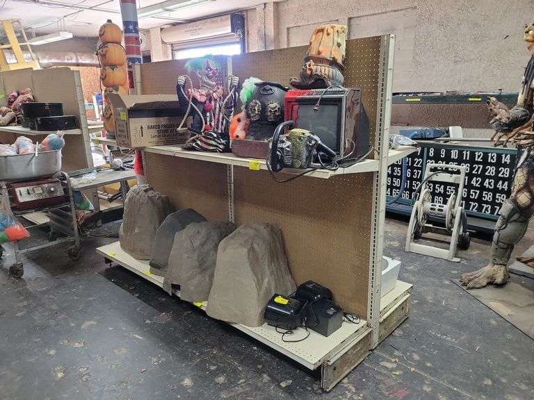 Double Sided Store Displays/Shelving Units - Kraft Auction Service, LLC
