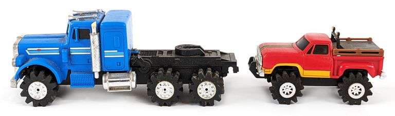 Schaper Stomper Semi Truck & Dodge Pickup Truck - Kraft Auction Service ...