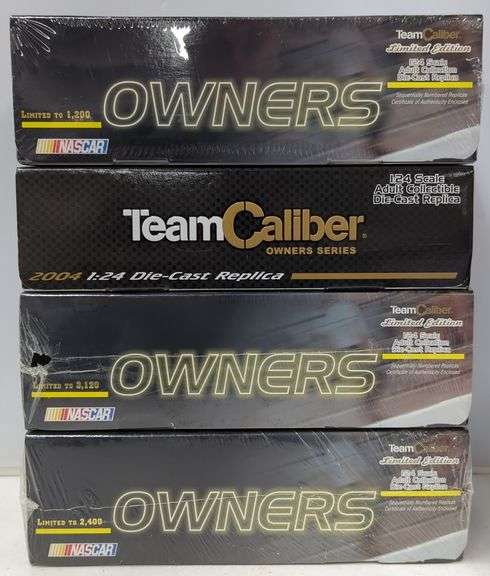 (J) Team Caliber NASCAR Die-Cast Model Cars - Kraft Auction Service, LLC