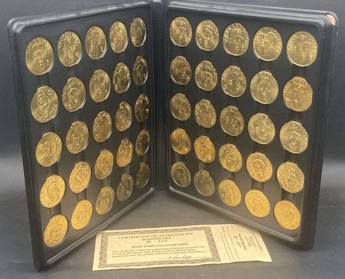 (SP) MLB sports stars full master set of 50 collector coins limited 237 ...