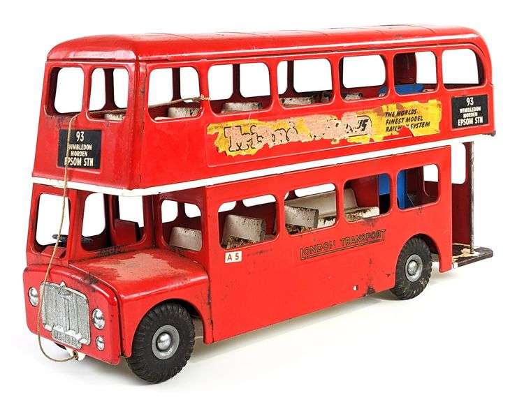 Original Tri-Ang Double Decker London Transport Bus - Kraft Auction ...