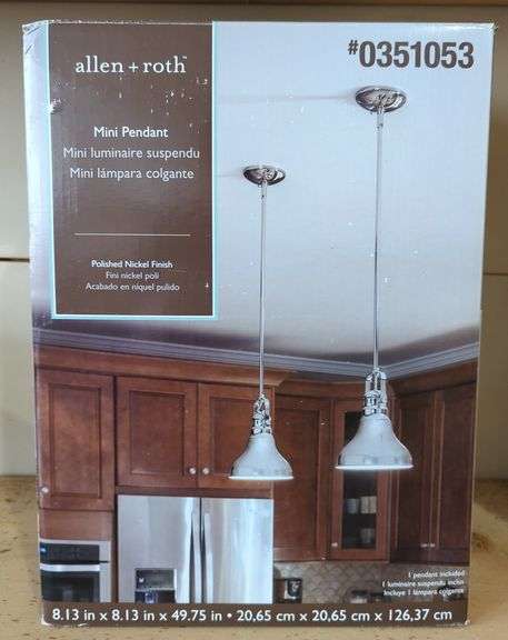 Allen Roth Mini Pendant Lights In Box - Kraft Auction Service, LLC