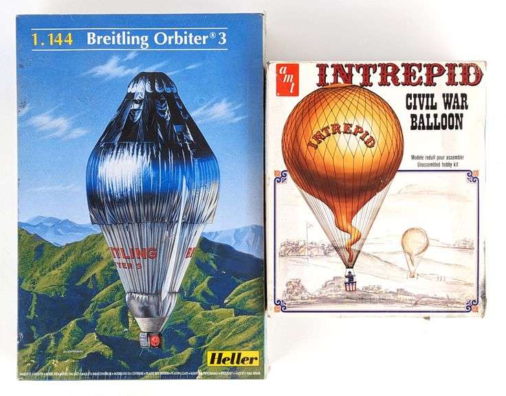 AMT Intrepid Civil War Balloon & Heller Breitling Orbiter 3 Model Kit ...