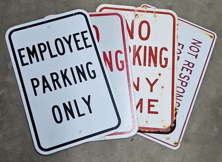 (AN) Metal Warning Signs. - Kraft Auction Service, LLC