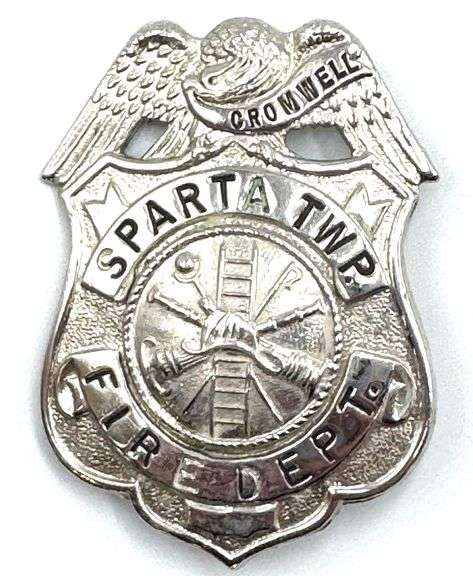 Obsolete Sparta Township Cromwell Indiana Fire Department Badge - Kraft ...
