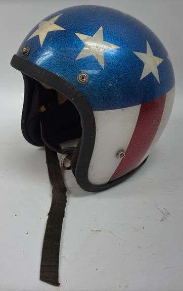 1960s-70s Stars & Stripes Easy Rider Motorcycle Helmet - Kraft Auction ...