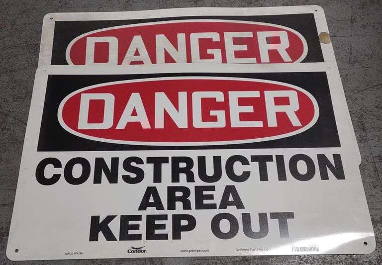 Polyethylene Safety Sign - Kraft Auction Service, LLC