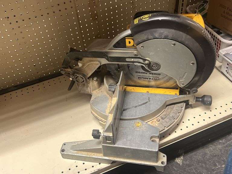 DeWalt DW705 12” Compound Miter Saw. - Kraft Auction Service, LLC