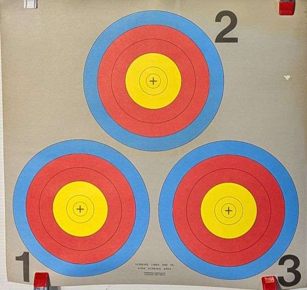 (AB) Paper archery target sheets (all are 17"x17")(35 sheets total ...