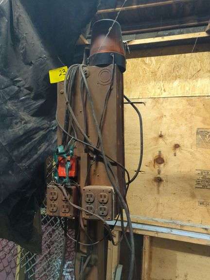 Life Sized Frankenstein's Monster Prop on Faux Electrified Operating ...