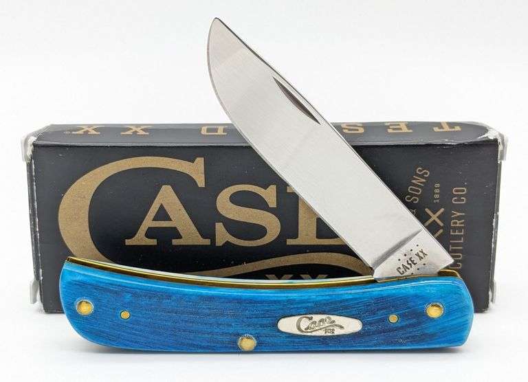 2024 Case XX Sawcut Caribbean Blue Bone Sod Buster Jr. 6137 w/ Box ...