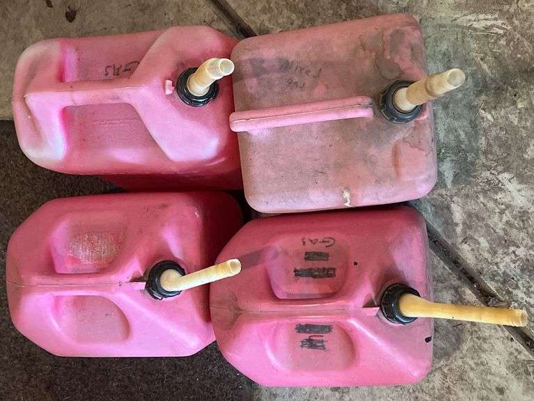 4- 5 Gallon Gas Cans. - Kraft Auction Service, LLC