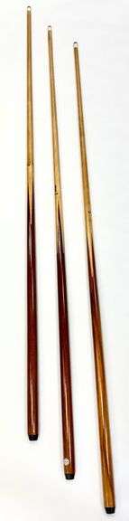 (3) Valley E-Series One Piece Pool Cues 2020 Models - Kraft Auction ...