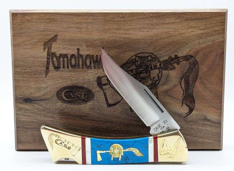 Ltd 1994 Case XX Tomahawk Lock Back Knife 59L w/ Case - Kraft Auction Service, LLC