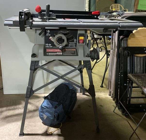 (Q) Craftsman 10” Table Saw Model 315.218050 - Kraft Auction Service, LLC