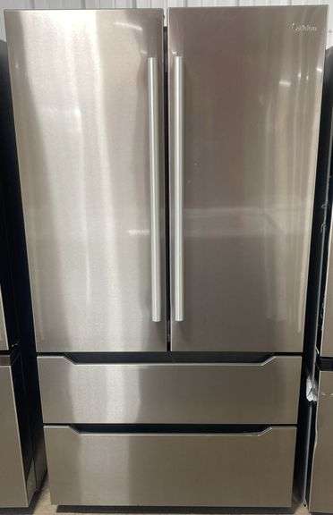 (EV) Midea 22.5 Cu. Ft. French 4-Door Refrigerator - Kraft Auction ...