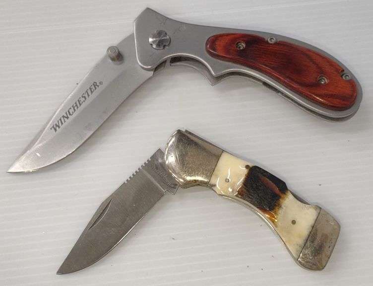 (AS) Winchester Lock Back Pocket Knife & Stainless Steel Japan Lock ...