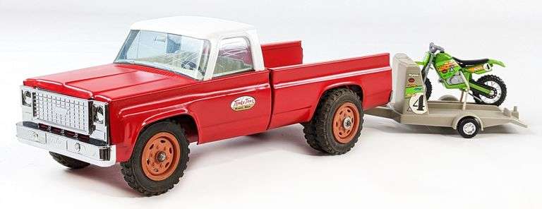 Custom Nylint Truck w/ Trailer & Dirt Bike - Kraft Auction Service, LLC