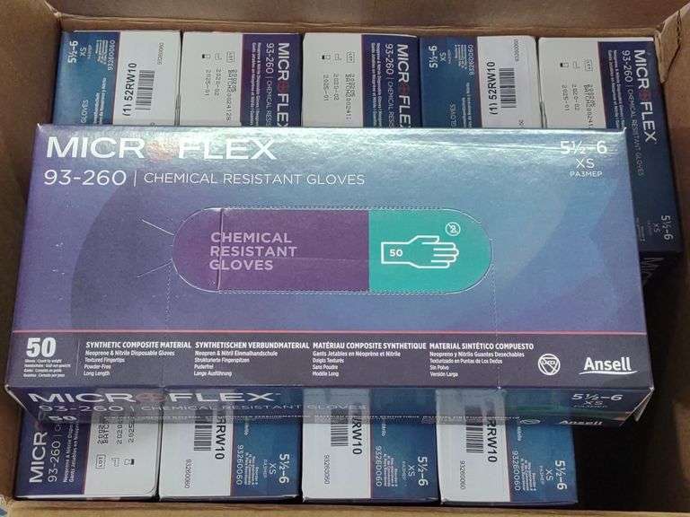 MicroFlex Chemical Resistant Gloves - Kraft Auction Service, LLC