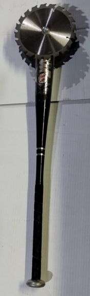 (AF) Zombie killer homemade bat and blade 31 inches - Kraft Auction ...