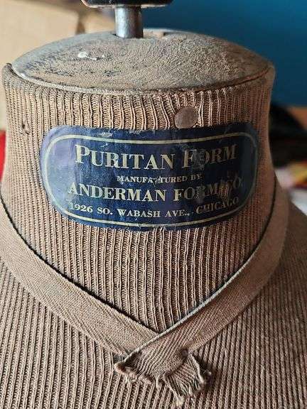 Anderman Form Co. Puritan Form Manican. - Kraft Auction Service, LLC
