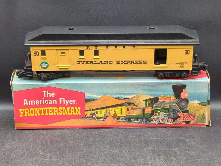 (K) American Flyer & Franklin Electric Train Cars. Overland Express ...