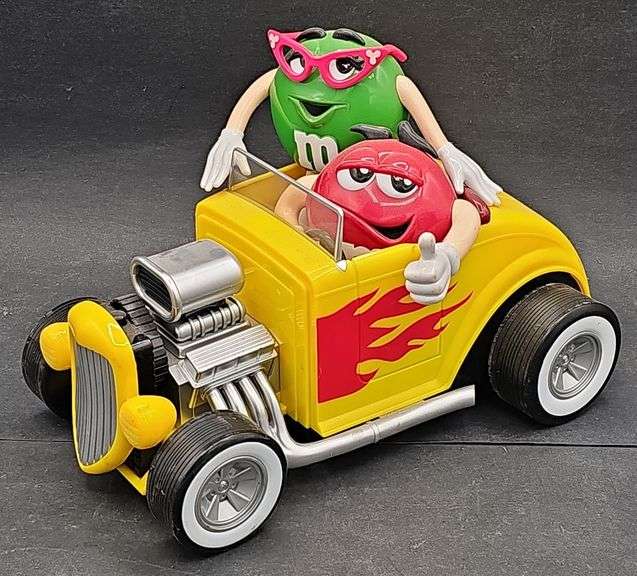 (X) M&M's Hot Rod Candy Dispenser Rebel Without A Clue - Kraft Auction ...