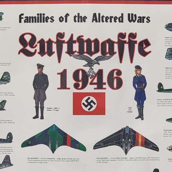 (RW) German Luftwaffe 1946 Poster - Kraft Auction Service, LLC