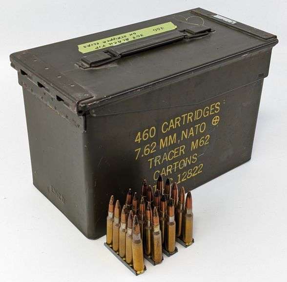 400 Rnd Surplus .308 Win Blacktip Cartridges w/ Ammo Can - Kraft ...