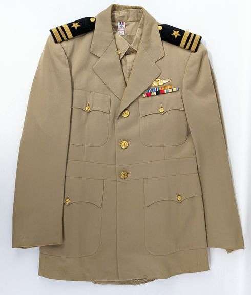 Named WWII US Nacy Lieutenant Commander Dress Jacket & Shirt - Kraft ...