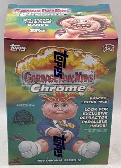 (MC) Garbage Pail Kids Chrome Trading Cards Blister Box 1986 Original ...