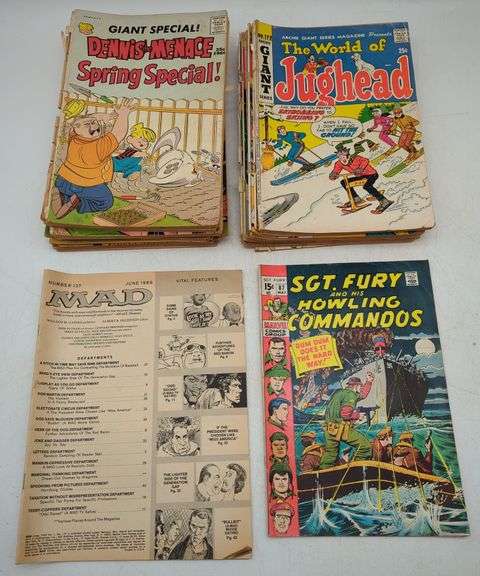 (K) Vtg Comics. Dennis the Menace, Archie Series, STG Fury and his ...