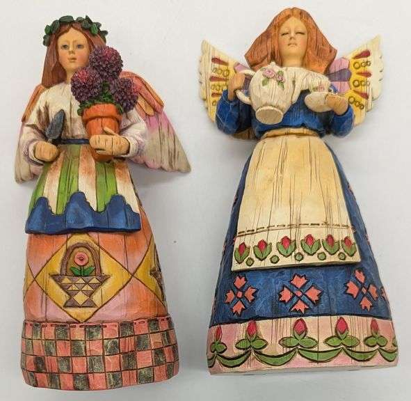 (L) Jim Shore angels figures. "Angel of Hospitality" and "Angel of ...