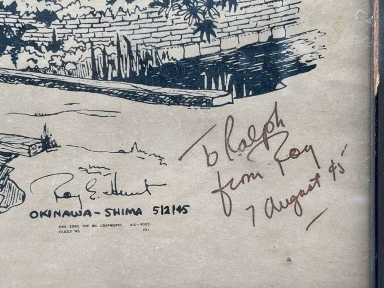 (D) Roy E Hunt Print 19.5 x 14 - Kraft Auction Service, LLC