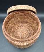 (A) Handwoven African Storage Basket - Kraft Auction Service, LLC