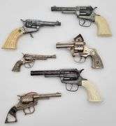 Lot Of Six Vintage Revolver Cap Guns - Kraft Auction Service, LLC