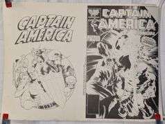 (DD) Marvel posters of Captain America comic covers (24"x17.5")(4 ...