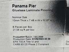 (II) Panama Pier Hydroshield Laminate Flooring - Kraft Auction Service, LLC