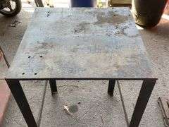 (X) Heavy Metal Table 24” x 24” x 37” - Kraft Auction Service, LLC