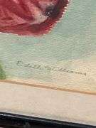 (RK) Artist Signed Floral Watercolor Paintings Various Sizes - Kraft ...