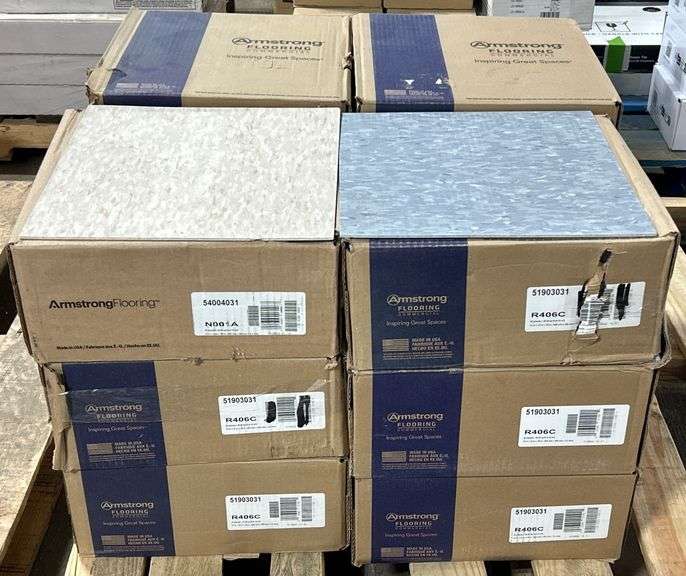 (CW) Armstrong Flooring Imperial Texture VCT BLUE GRAY 12"x12" Vinyl ...