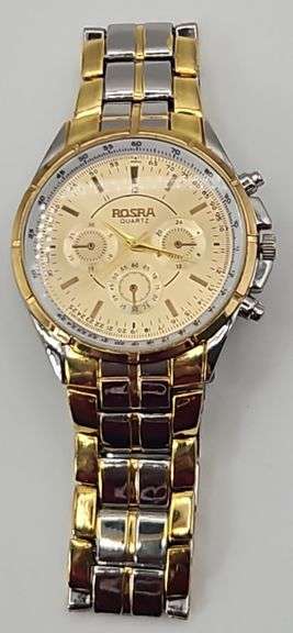 Rosra Quartz Fashion Watch With Chronograph Design - Kraft Auction ...